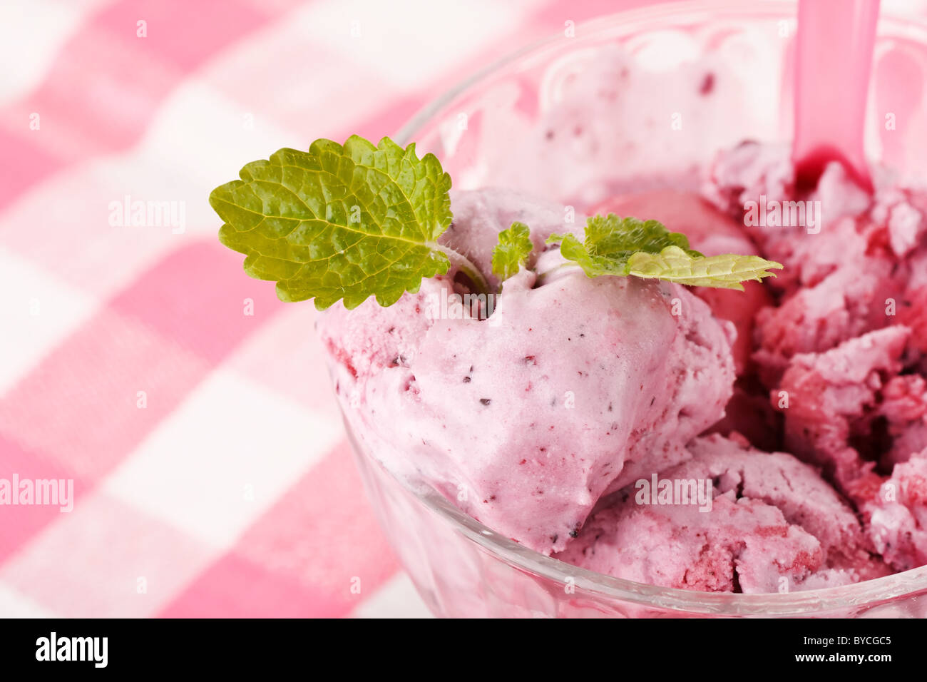 berry ice cream Stock Photo - Alamy