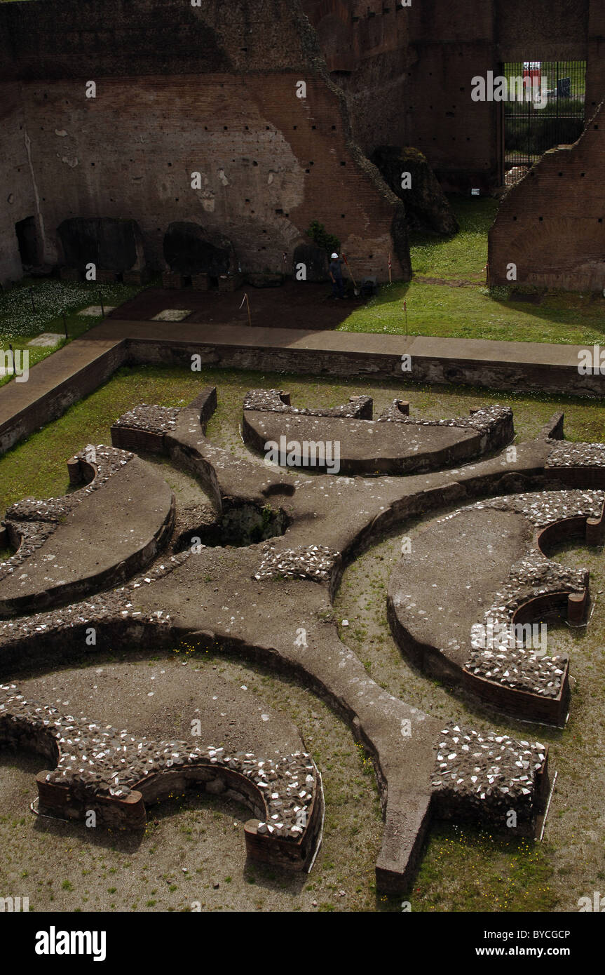 Domus Augustana, imperial palace built by the emperor Domitian (51-96 ...