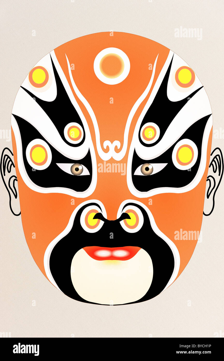 chinese opera face Stock Photo - Alamy