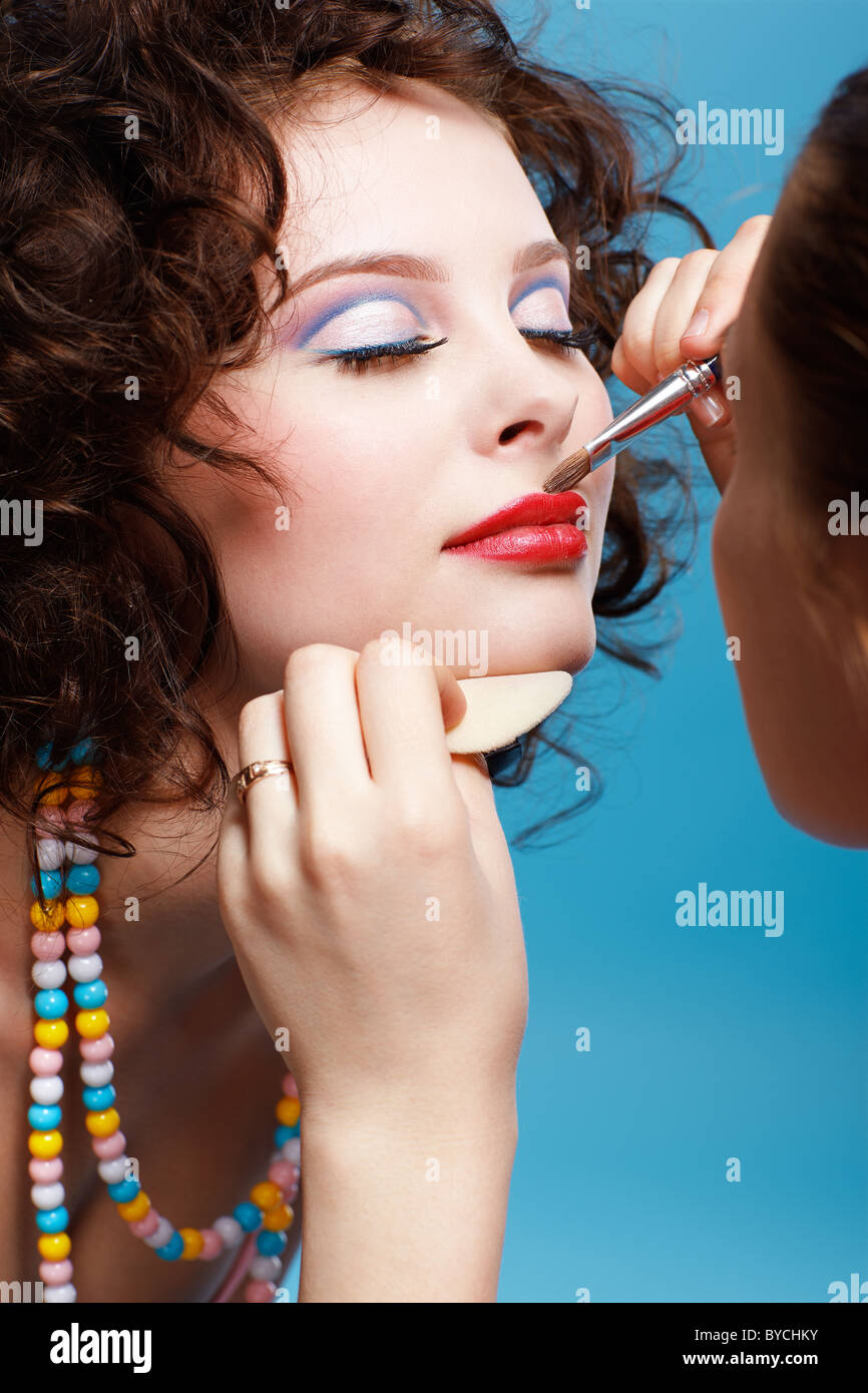girl's make up Stock Photo - Alamy