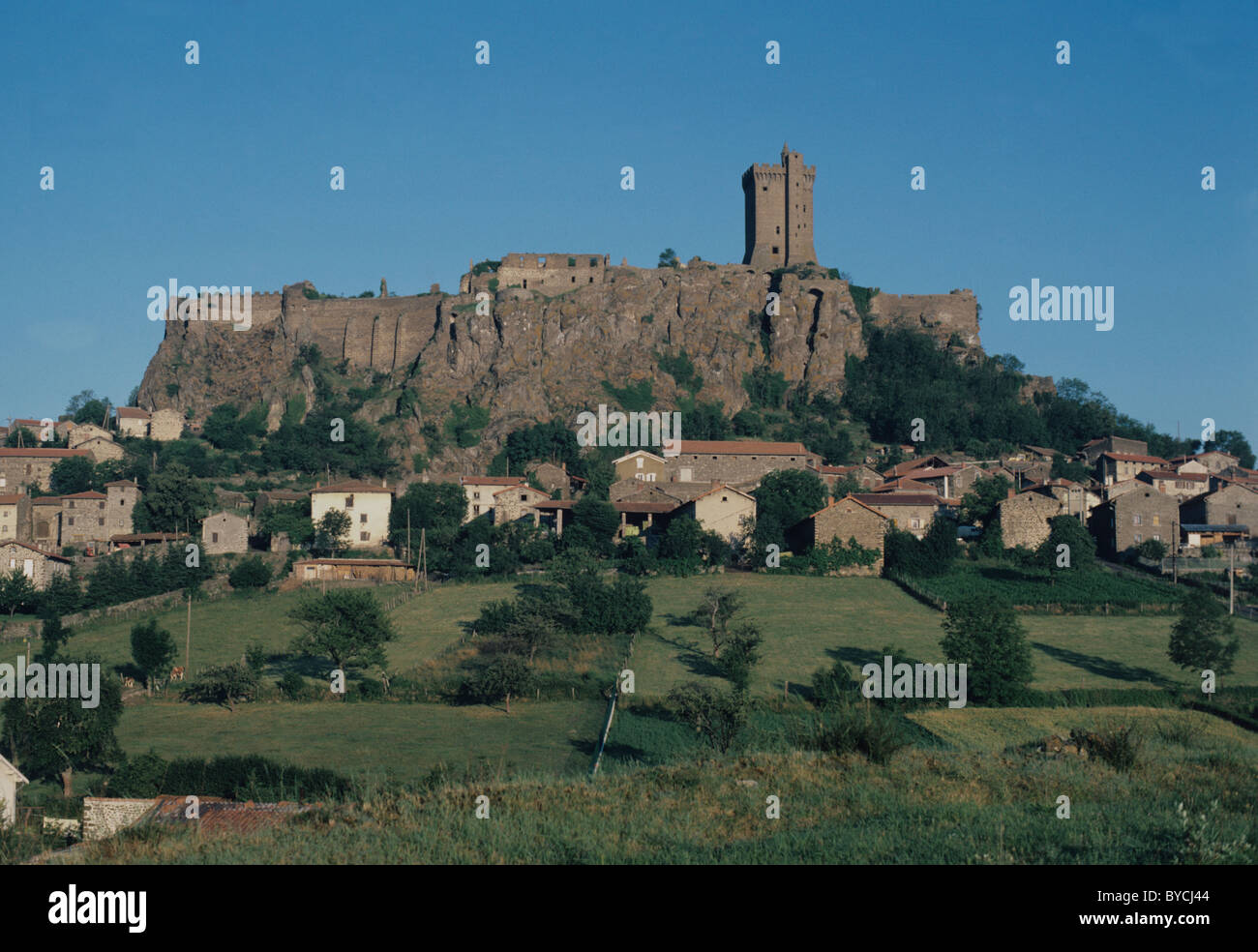 Chateau de Polignac in Haute Loire, Auvergne, France Stock Photo - Alamy