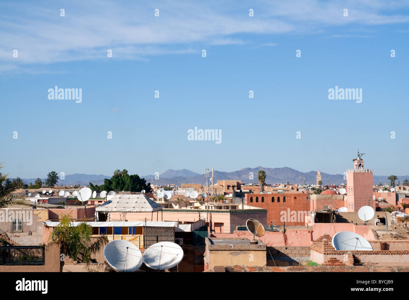 Marrakesh city view hi-res stock photography and images - Alamy