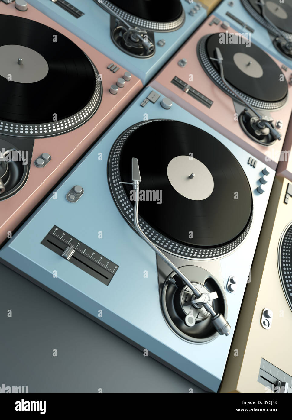 Dj turntables record players hi-res stock photography and images - Alamy