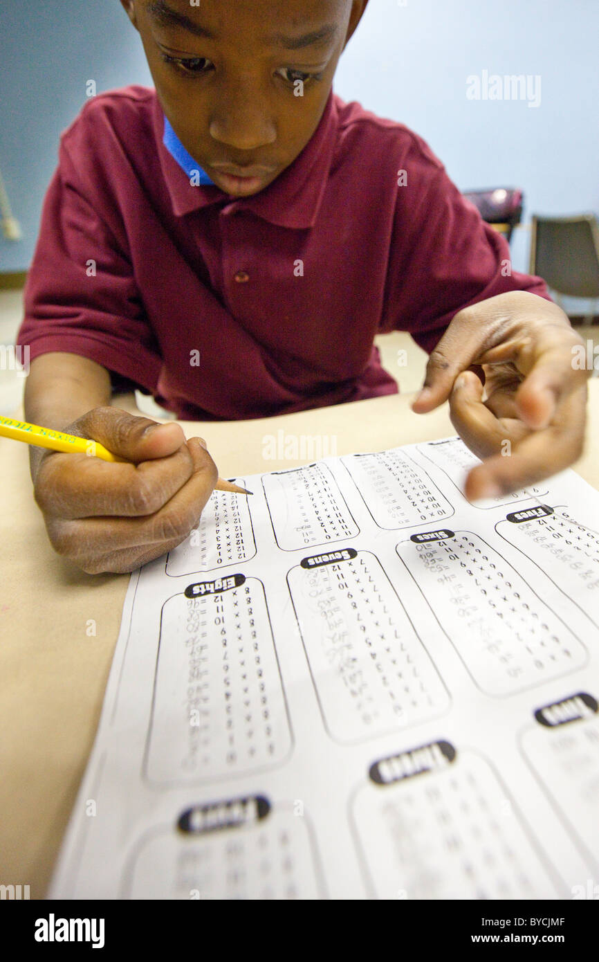 Children taking test hi-res stock photography and images - Alamy