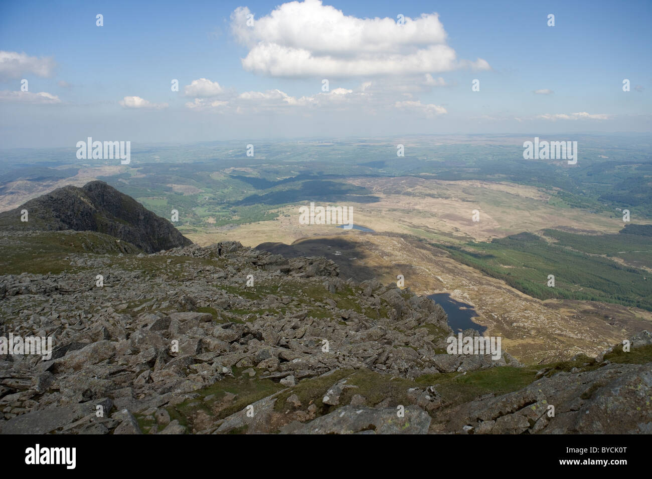 View from the top of Moel Siabod in Snowdonia Stock Photo - Alamy