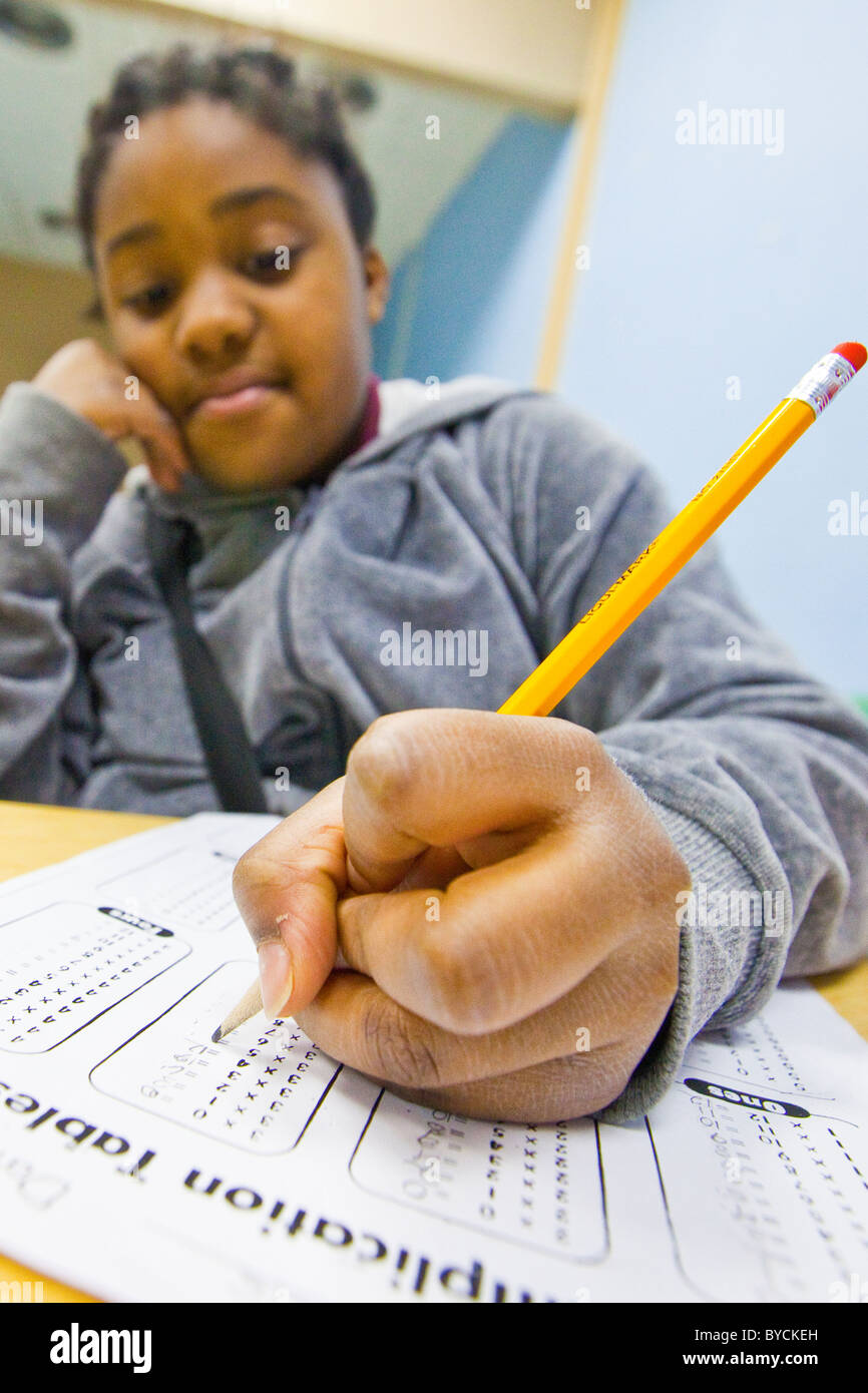 Schoolwork in a classroom in Washington DC Stock Photo - Alamy