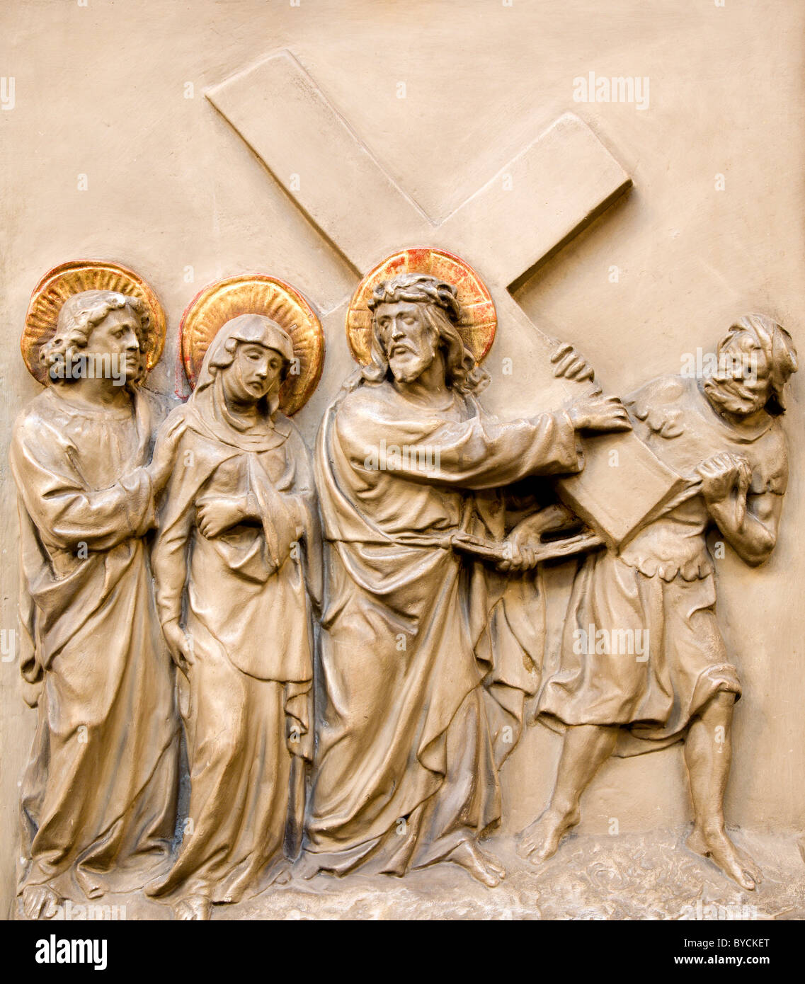 Mary jesus under cross hi-res stock photography and images - Alamy