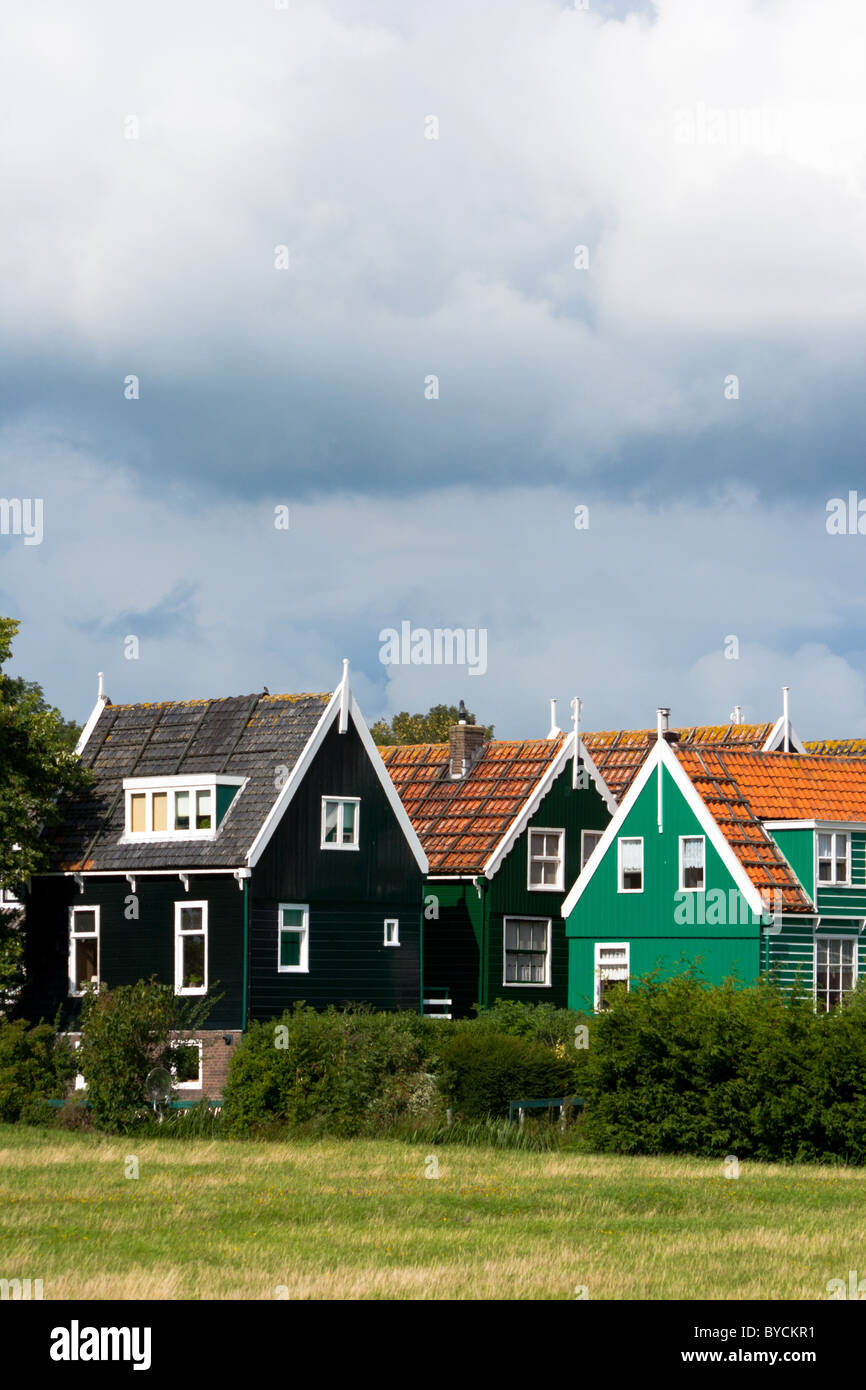 Traditional houses in the town of Marken, Holland Stock Photo - Alamy