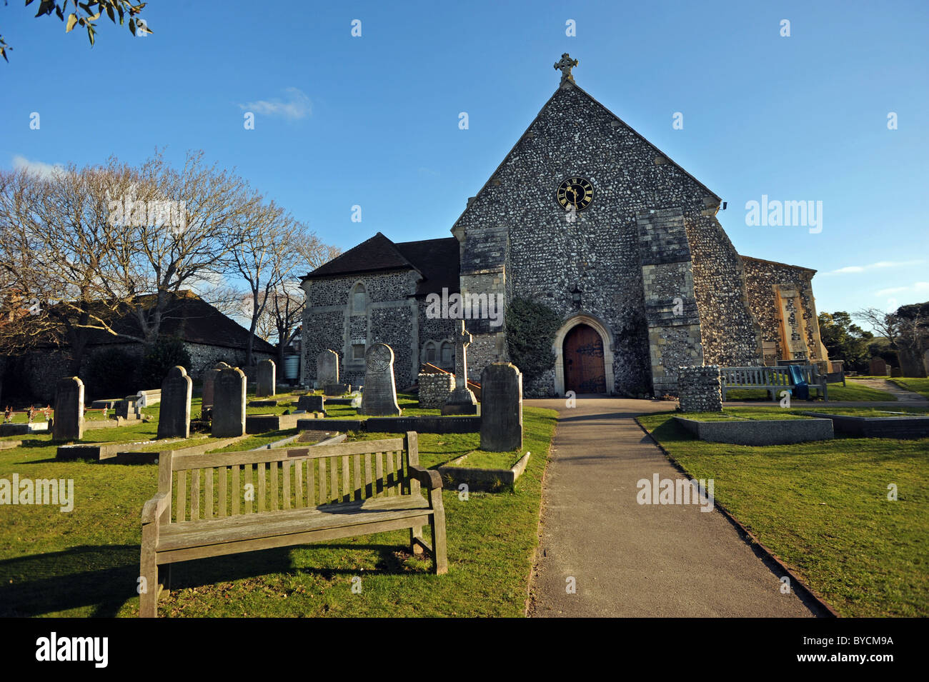 St Margaret's Church in the village of Rottingdean Stock Photo - Alamy