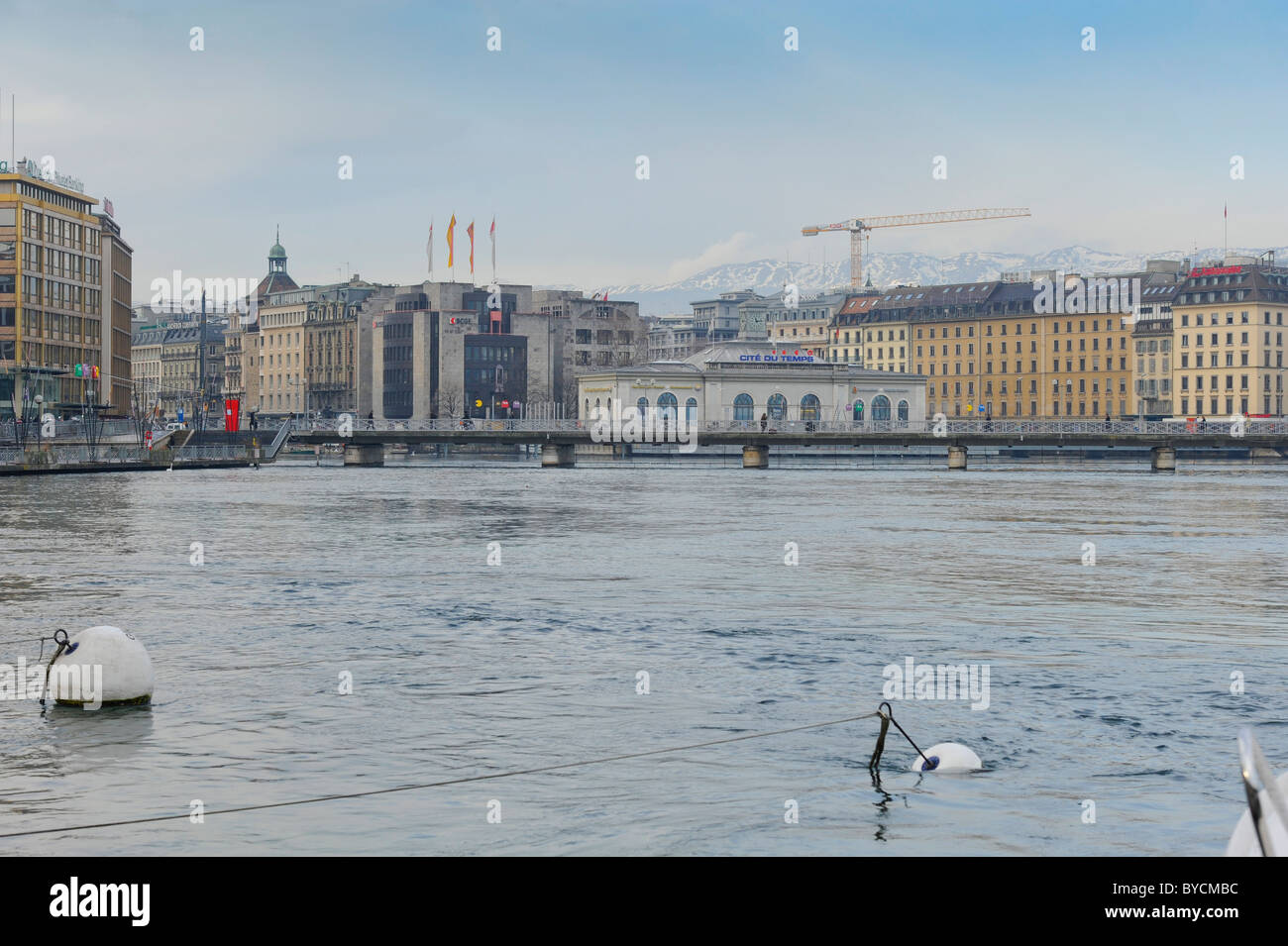 The city of Geneva waterfront on Lake Geneva Switzerland Stock Photo ...