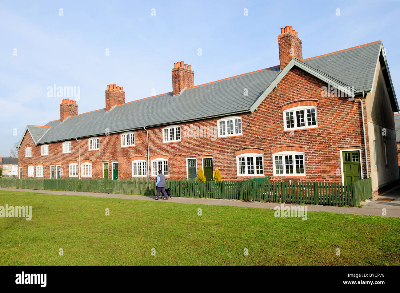 Creswell Model Village Derbyshire England Stock Photo - Alamy