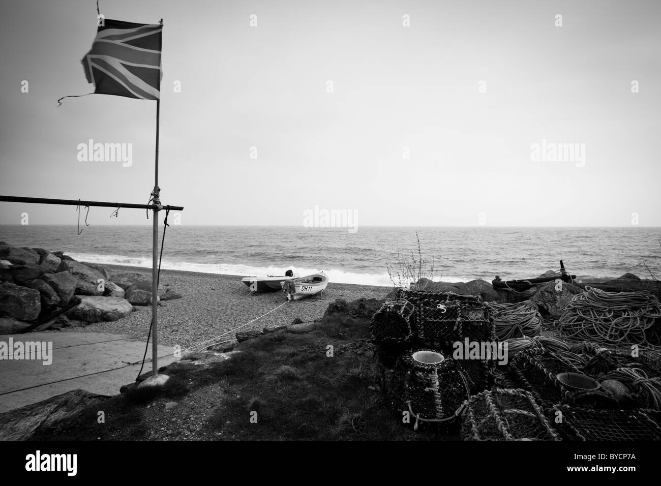 Beesands, South Devon, wintry scene Stock Photo - Alamy