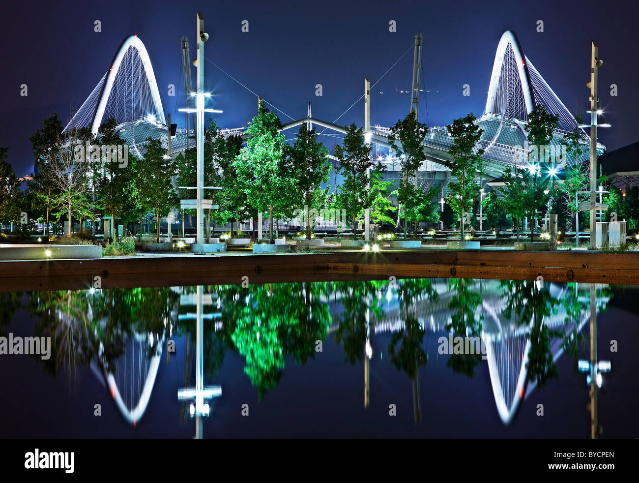 Olympic stadium complex oaka night hi-res stock photography and images ...