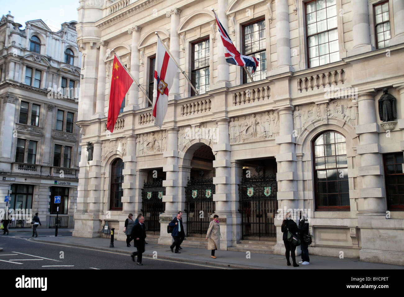 External view of the Lloyd's Register of Shipping office in London, UK ...