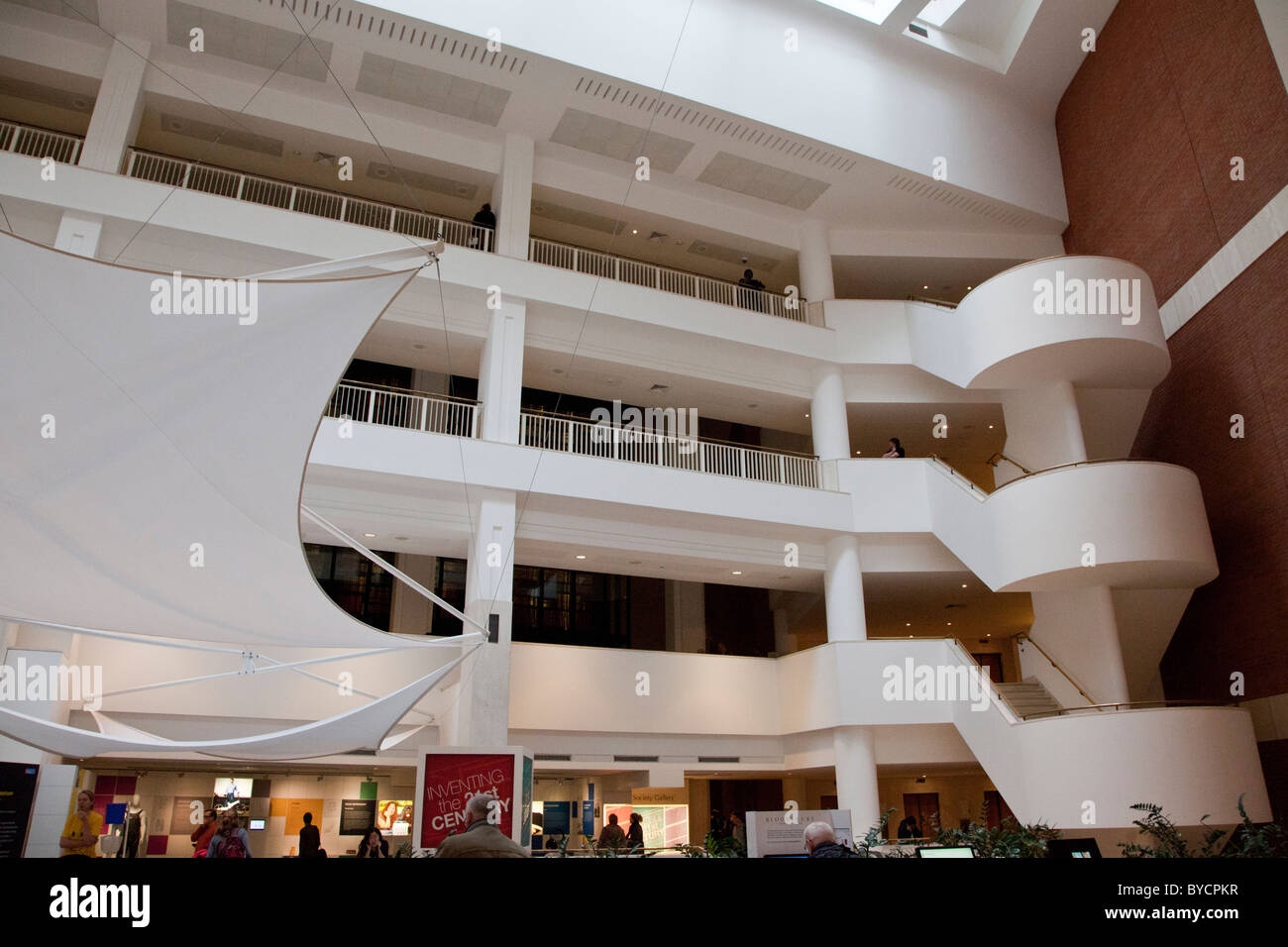 Internal view of British Library St Pancras London Stock Photo - Alamy