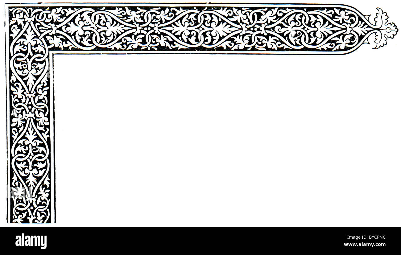 Medieval page decoration hi-res stock photography and images - Alamy