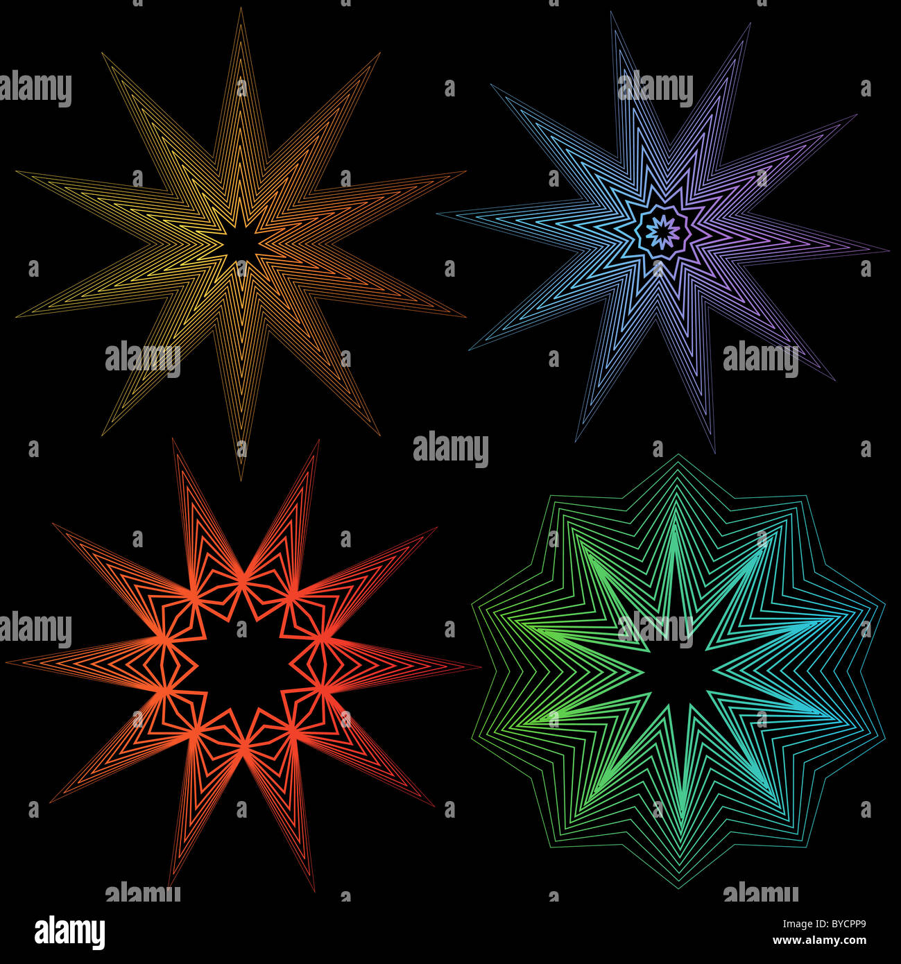 Set of 3D star images Stock Photo - Alamy