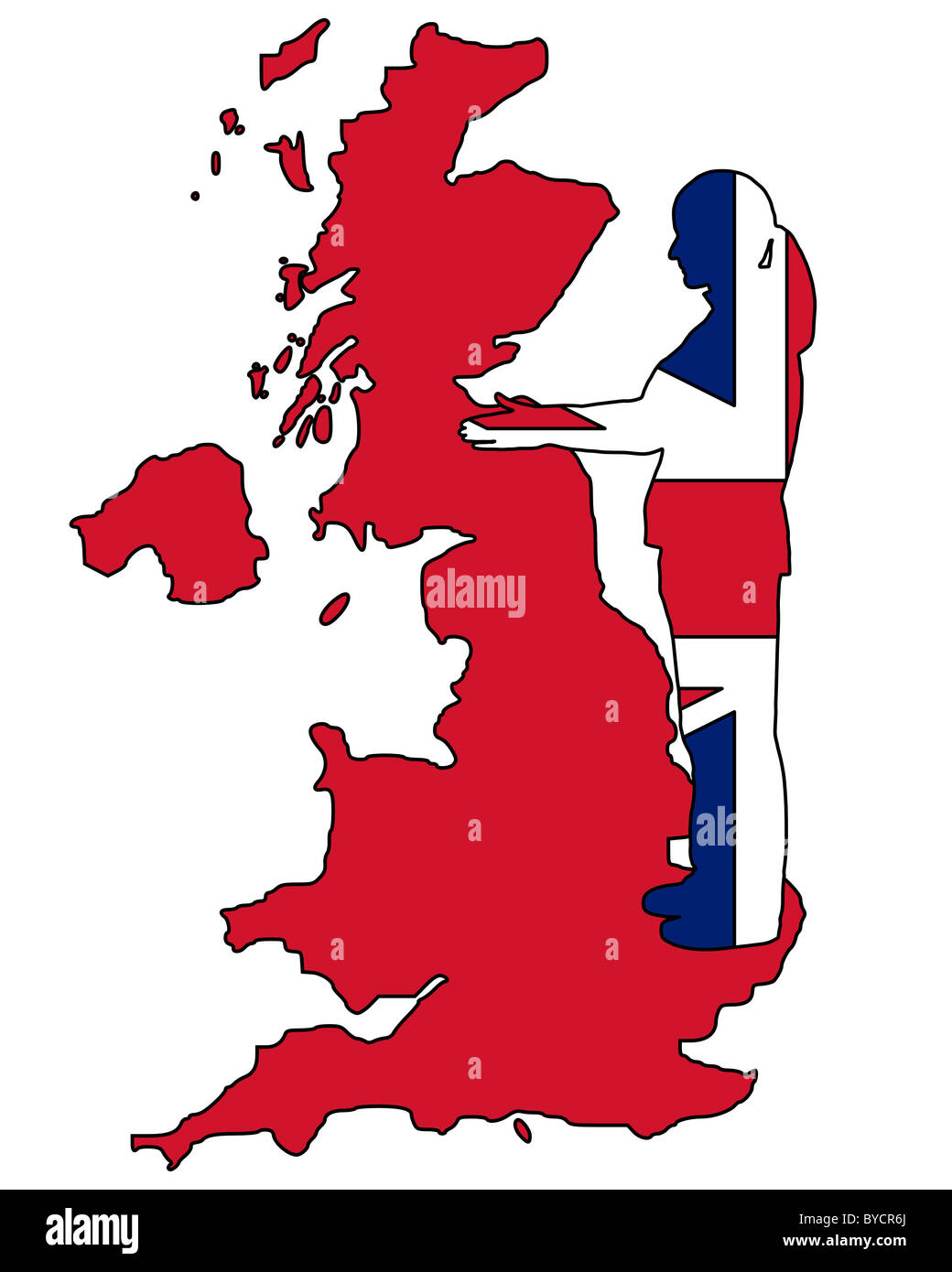 British sign language hand Cut Out Stock Images & Pictures - Alamy