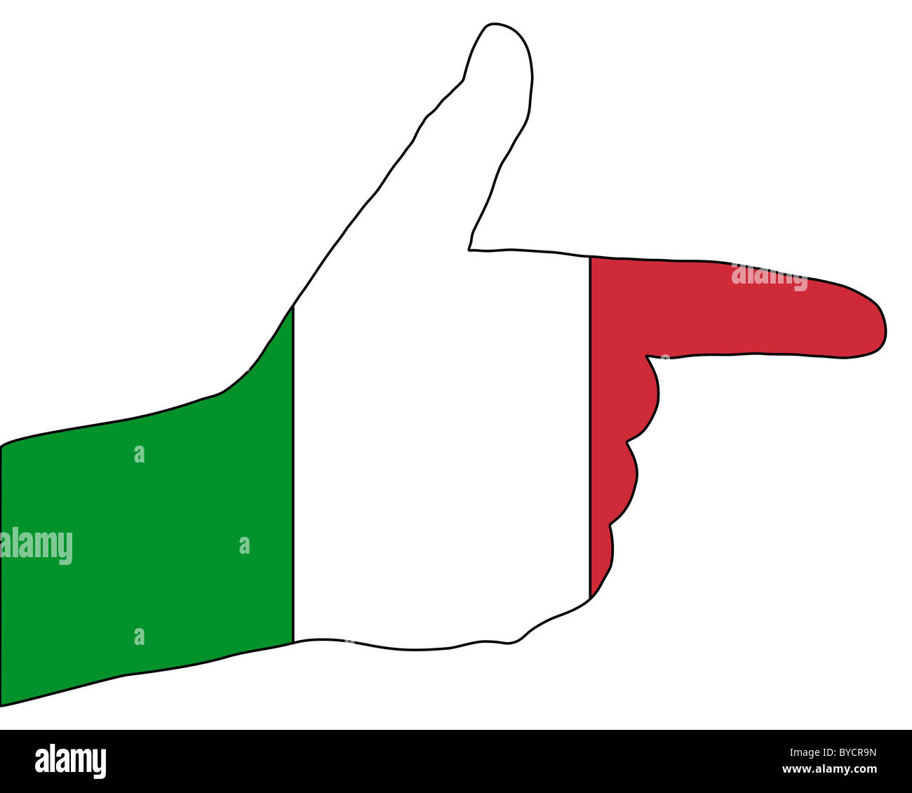 Italian finger signals Stock Photo - Alamy