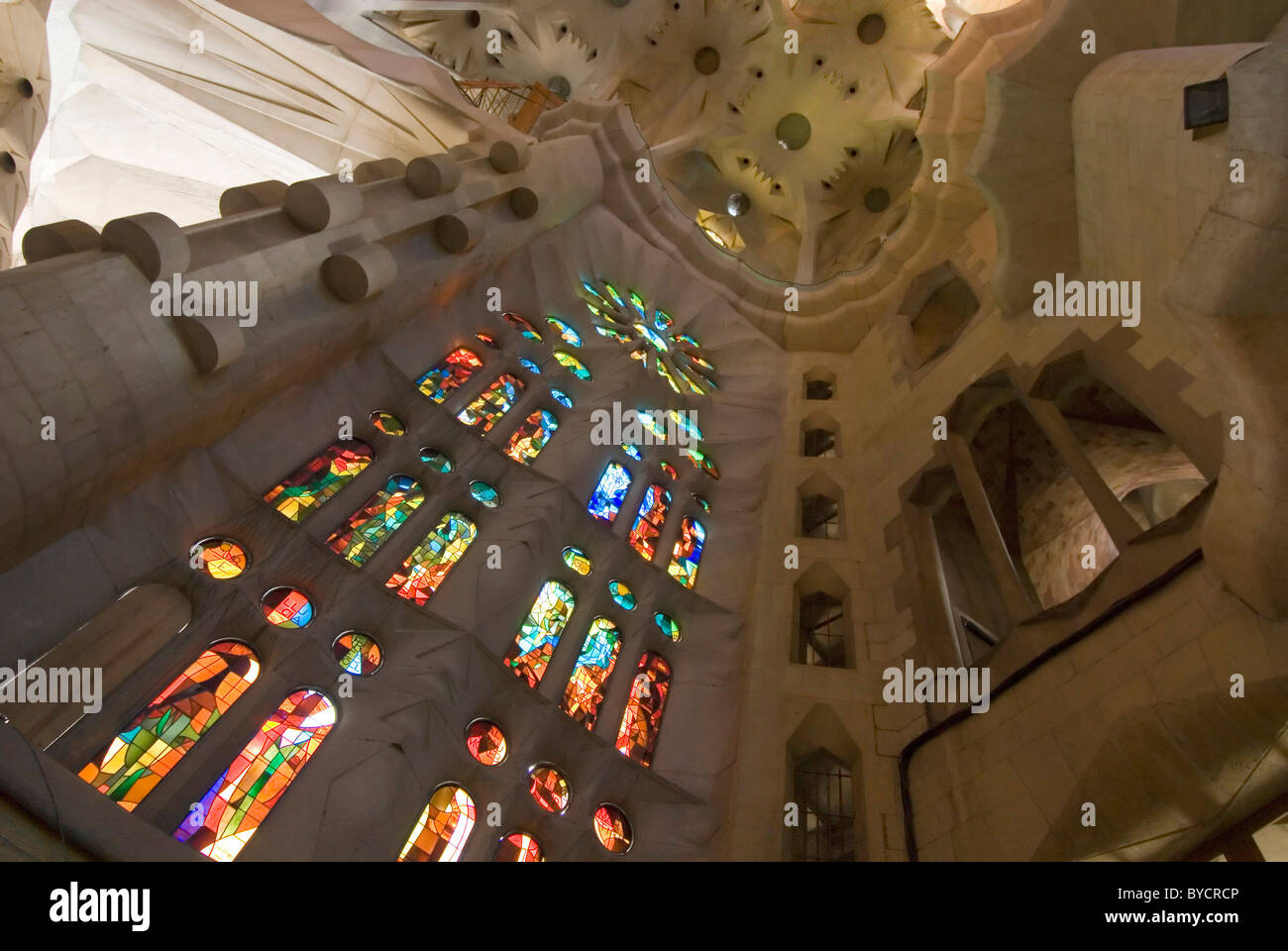 Sagrada Familia b Antoni Gaudi, Barcelona, Spain, Worl-Heritage Stock ...
