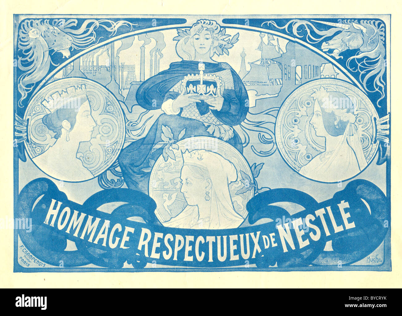 Nestle advertisement offering homage to Queen Victoria on her jubilee ...