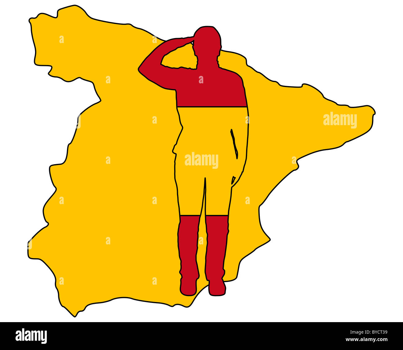 Salute spain Cut Out Stock Images & Pictures - Alamy