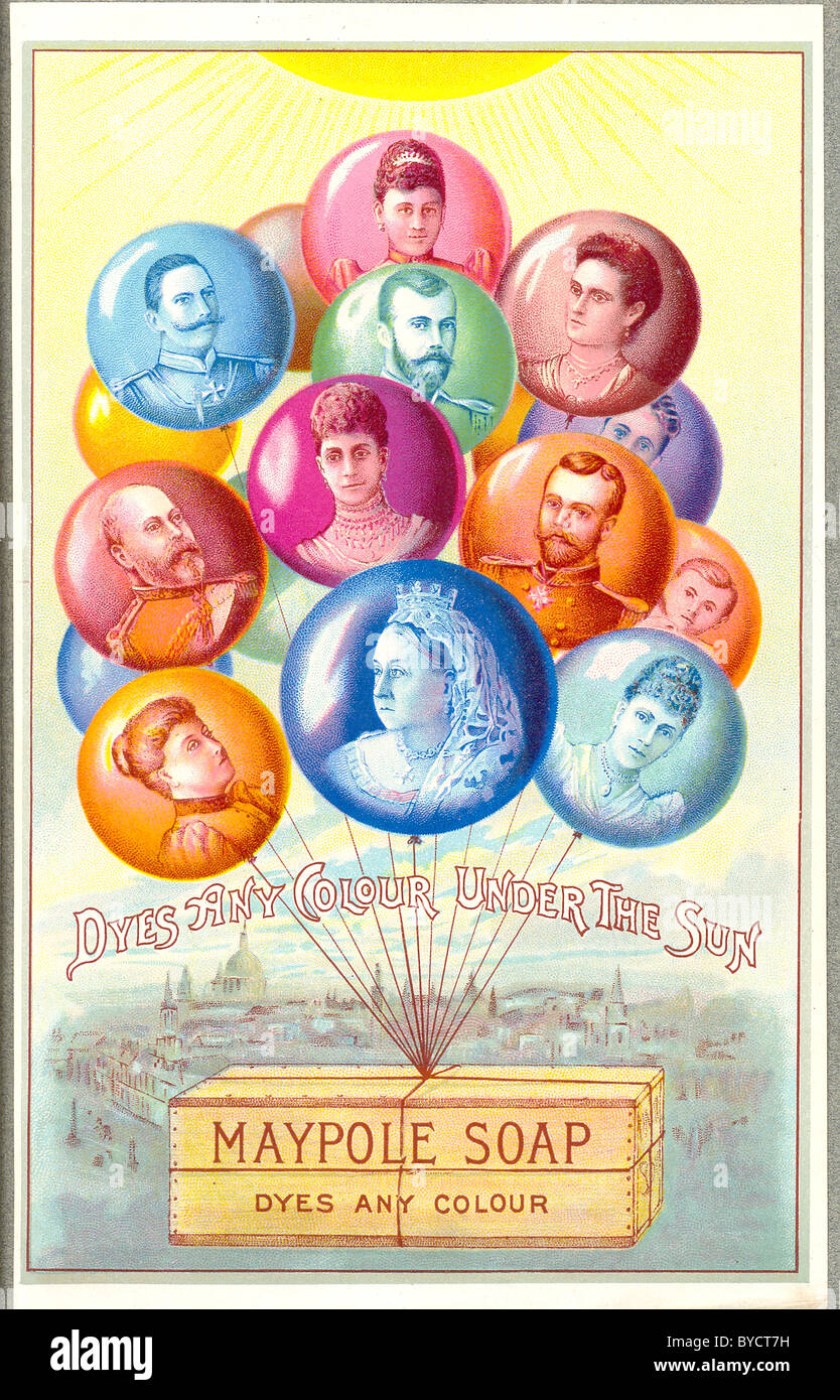 Advertising insert for Maypole Soap celebrating the 1887 Jubilee Stock ...