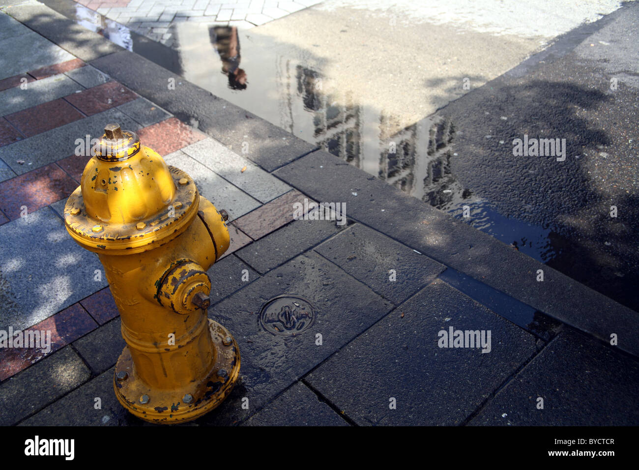 Fire hydrant on street Stock Photo - Alamy