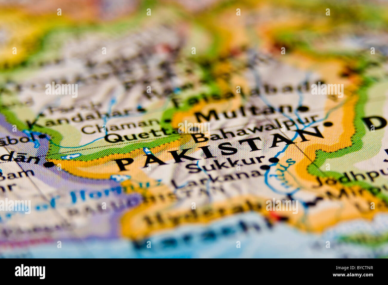 Pakistan map hi-res stock photography and images - Alamy