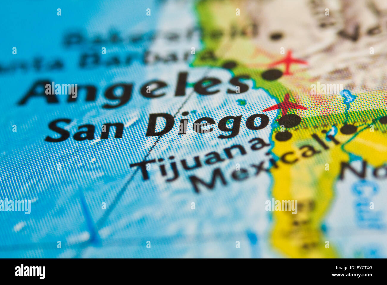 San diego map hi-res stock photography and images - Alamy