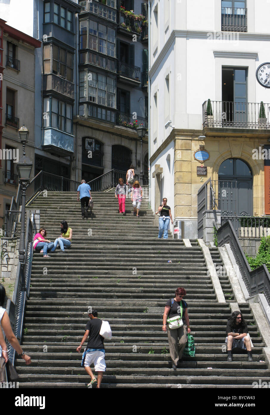 Bilbao city center Stock Photo - Alamy