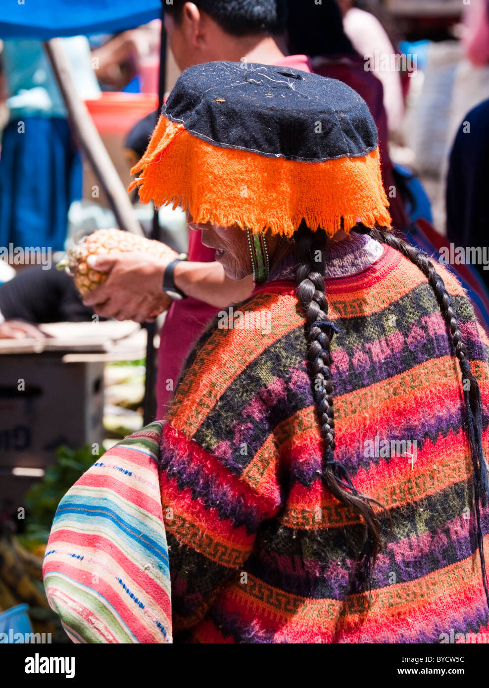 Peru traditional costume hat hi-res stock photography and images - Alamy