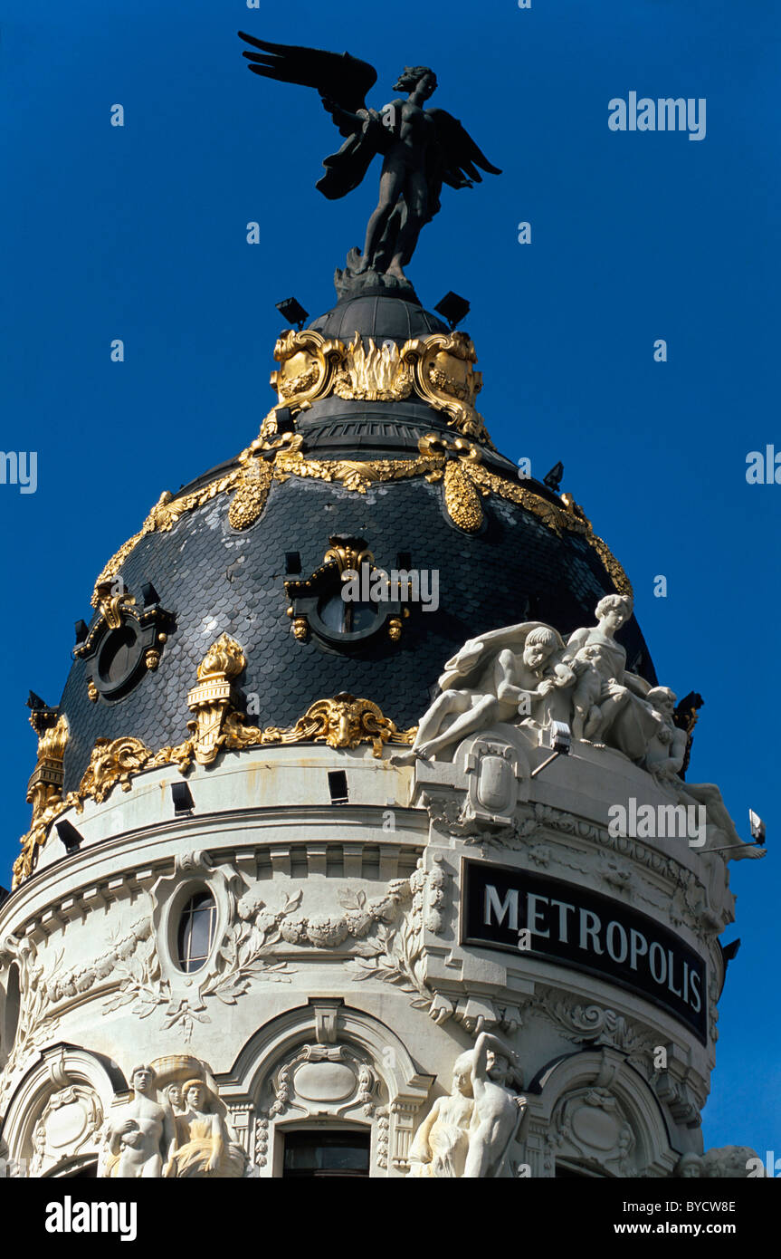 Art nouveau building madrid hi-res stock photography and images - Alamy