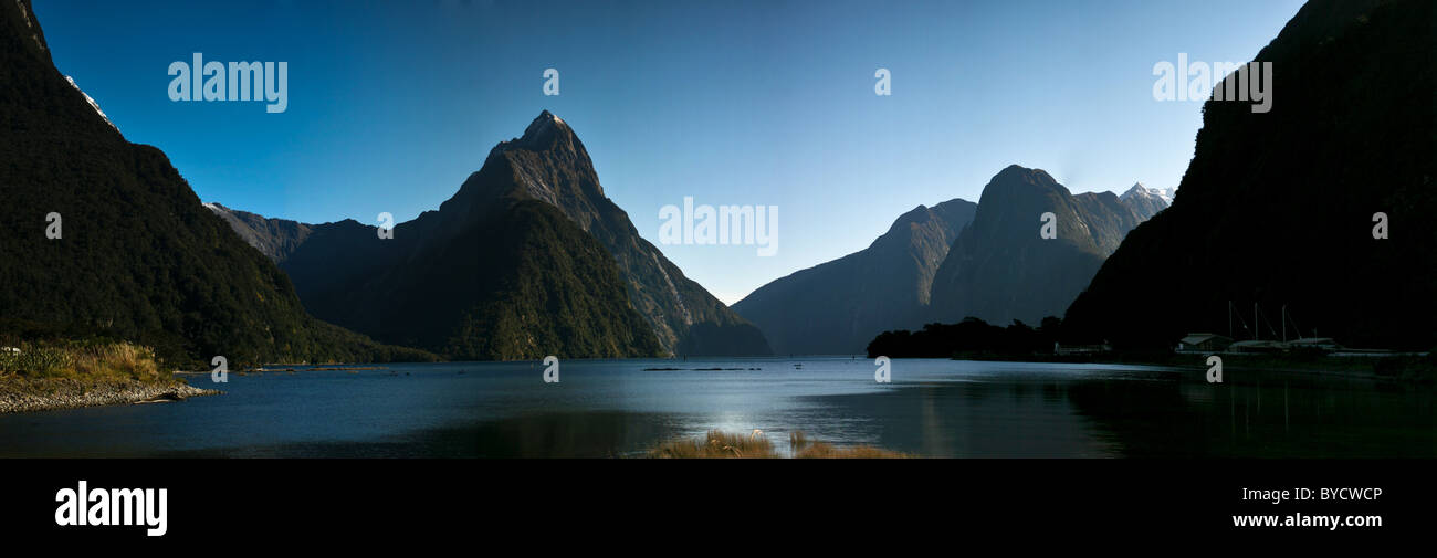 Panoramic views of Milford Sounds, New Zealand Stock Photo - Alamy