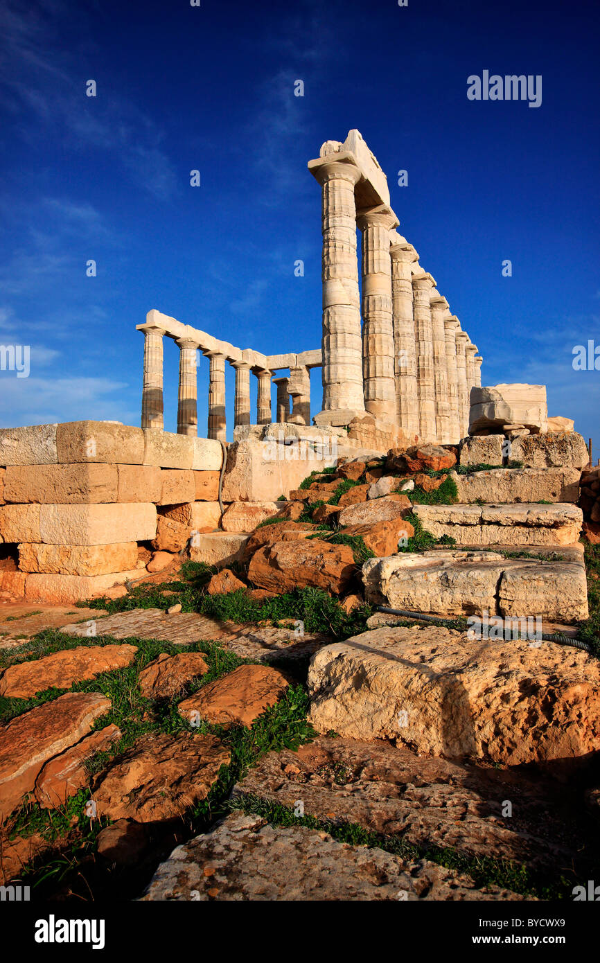 The Temple of Poseidon (ancient God of the sea, according to classical ...