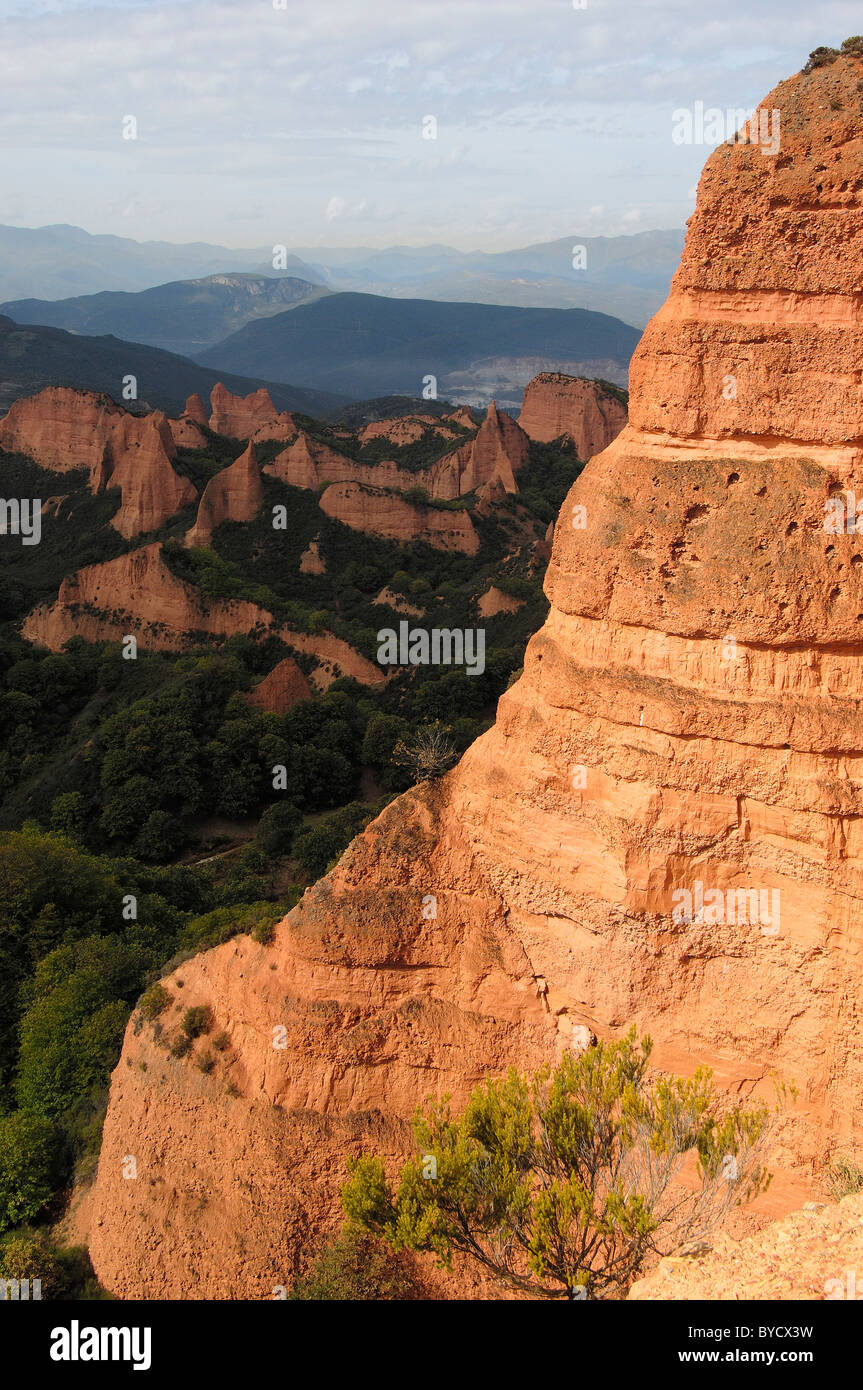 Las Médulas, ancient roman gold mining site. León province, Castilla ...