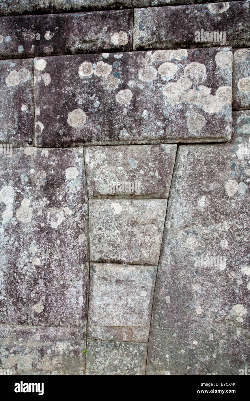 Incan stone work at Machu Picchu, Peru, South America Stock Photo - Alamy