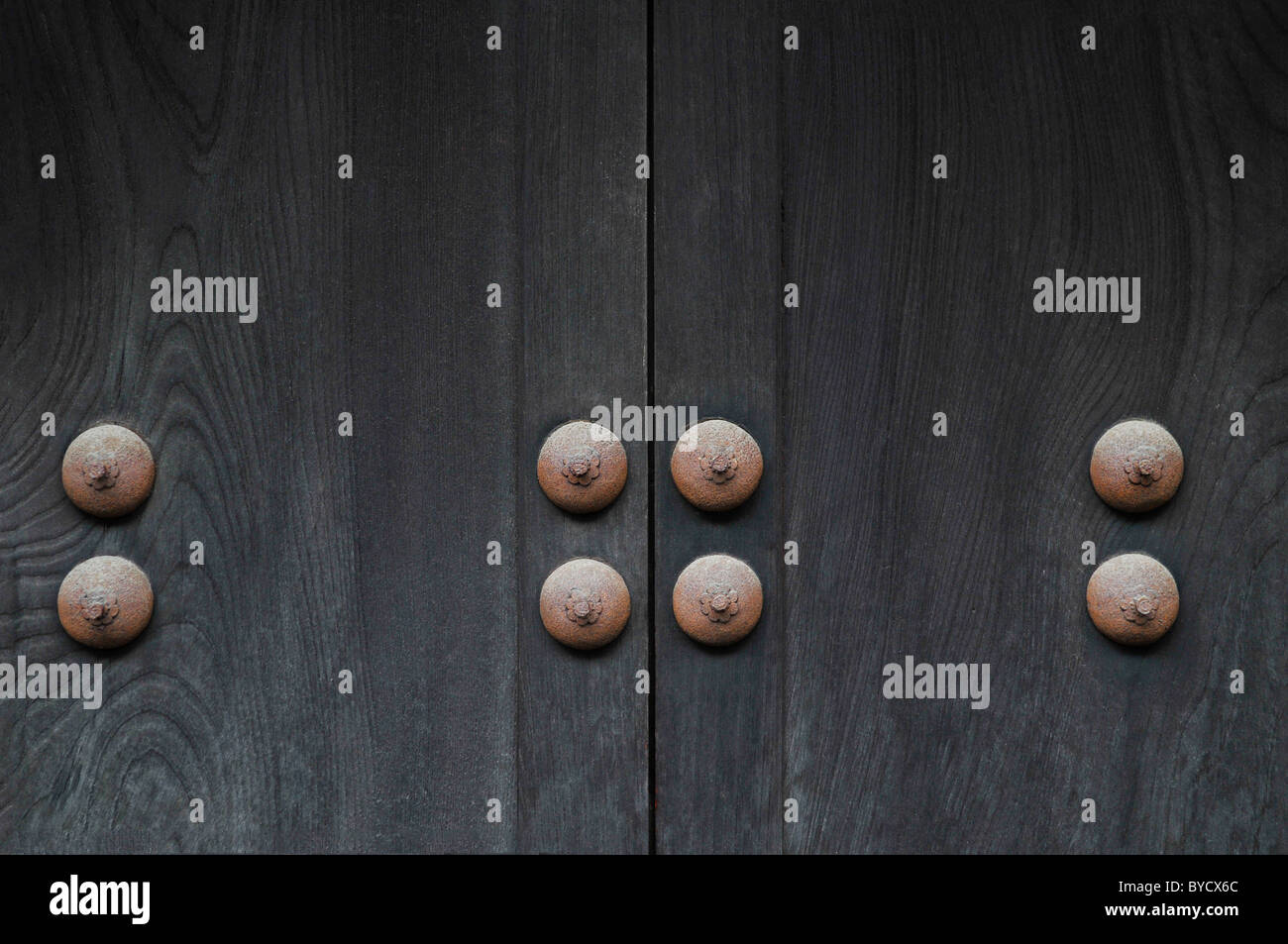 Japan, temple close up main door Stock Photo - Alamy