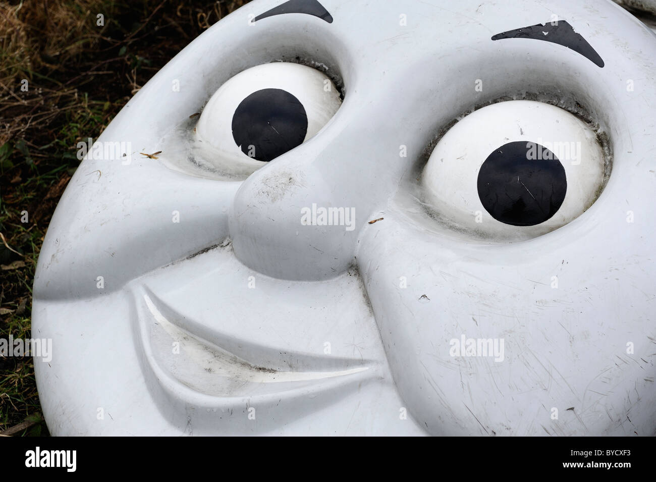 thomas the tank engine face in the loco yard great central railway ...