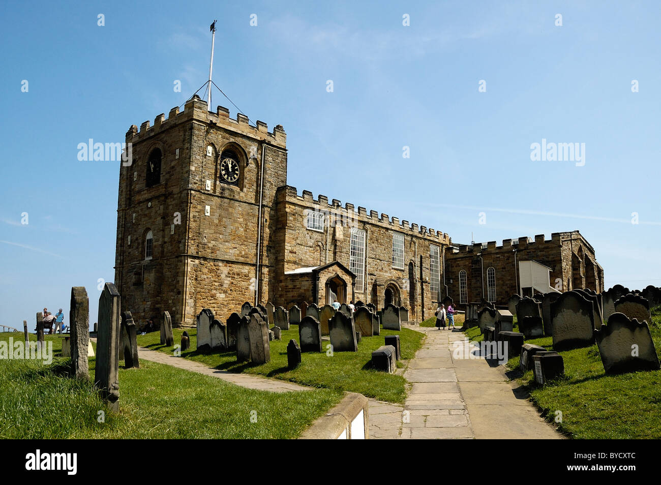 From the old town of Whitby, 199 steps lead up to the parish church of ...