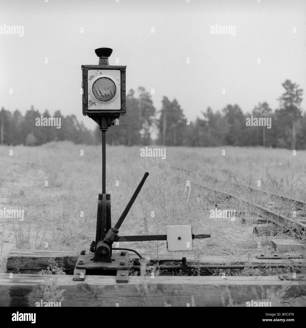 Railroad switch hi-res stock photography and images - Alamy
