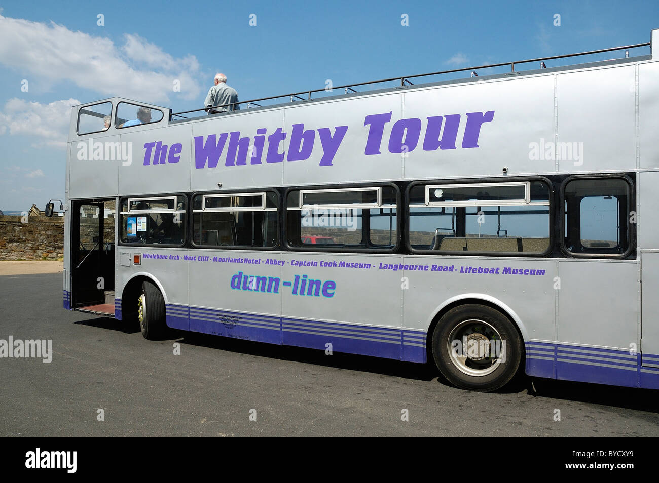 Whitby open top bus tour hi-res stock photography and images - Alamy