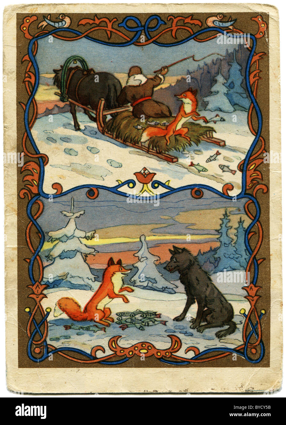 Postcard fox hi-res stock photography and images - Alamy