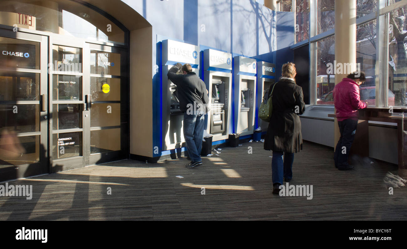 Chase bank interior hi-res stock photography and images - Alamy
