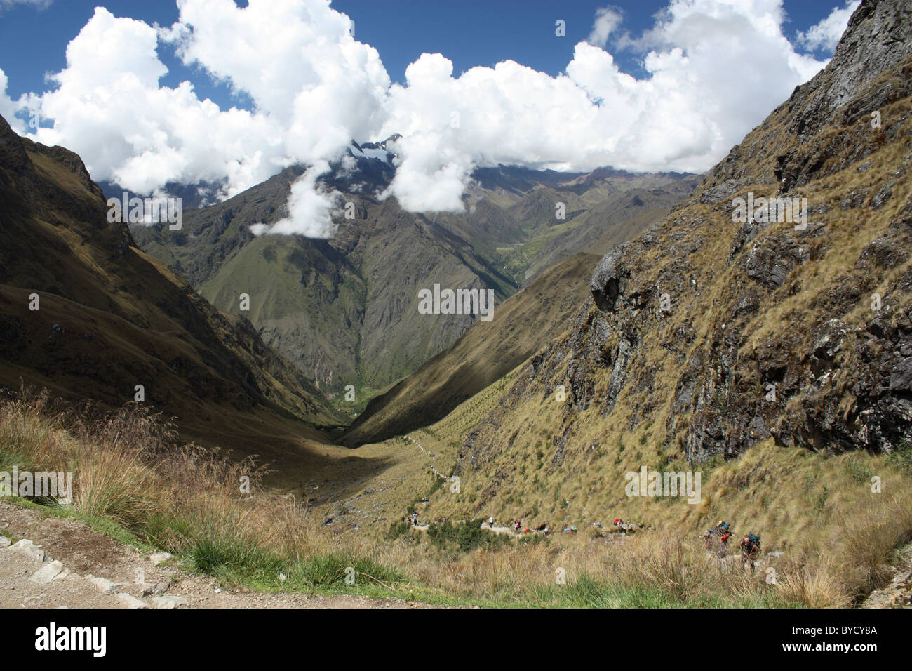 Walking in andes mountains hi-res stock photography and images - Alamy