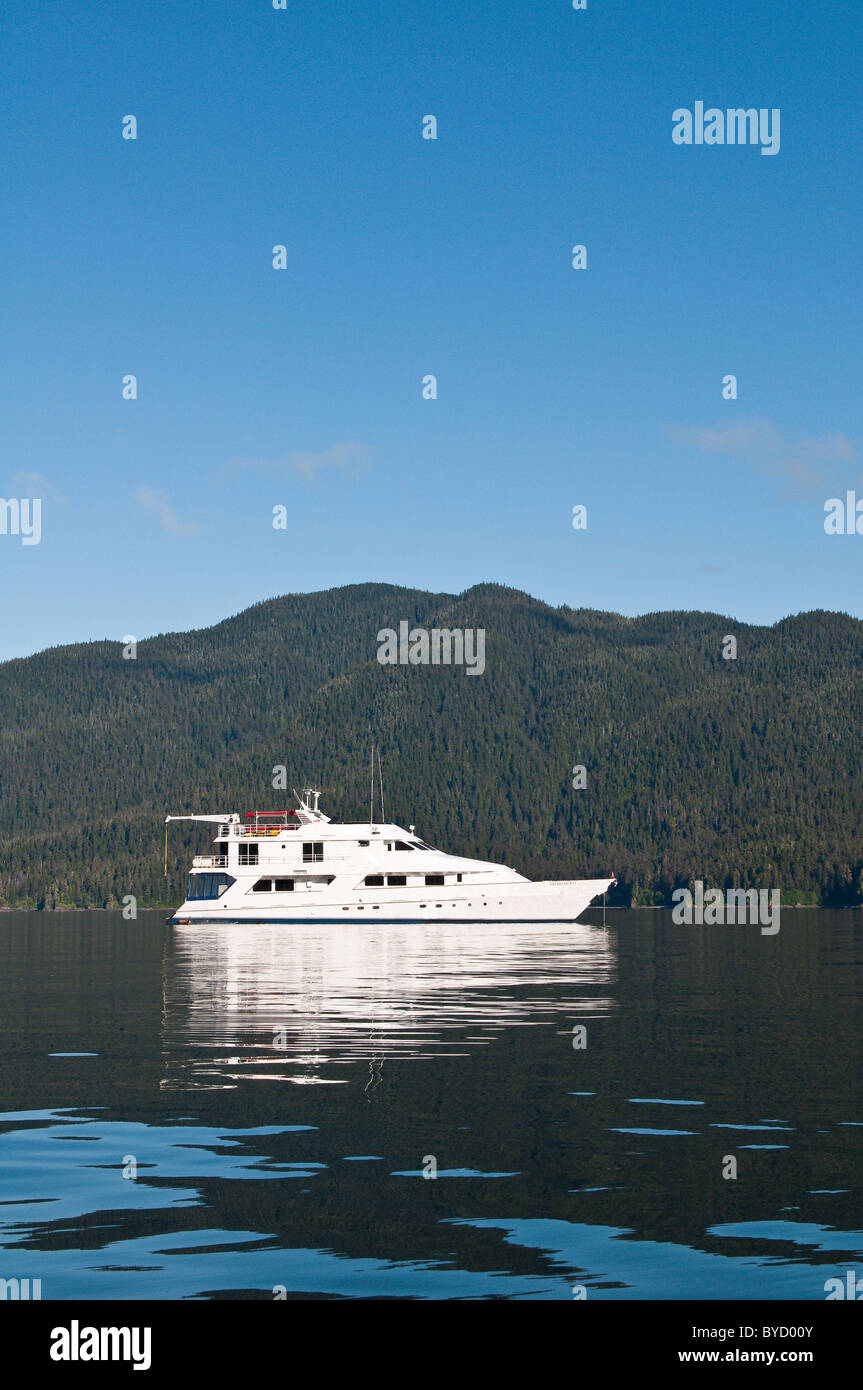 Alaska. Safari Quest anchored in Windham Bay in the Chuck River ...