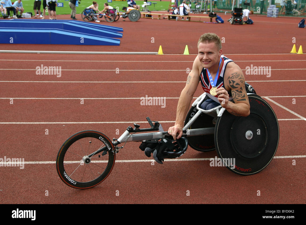 The Paralympian David Weir at the Paralympic World Cup in Manchester ...