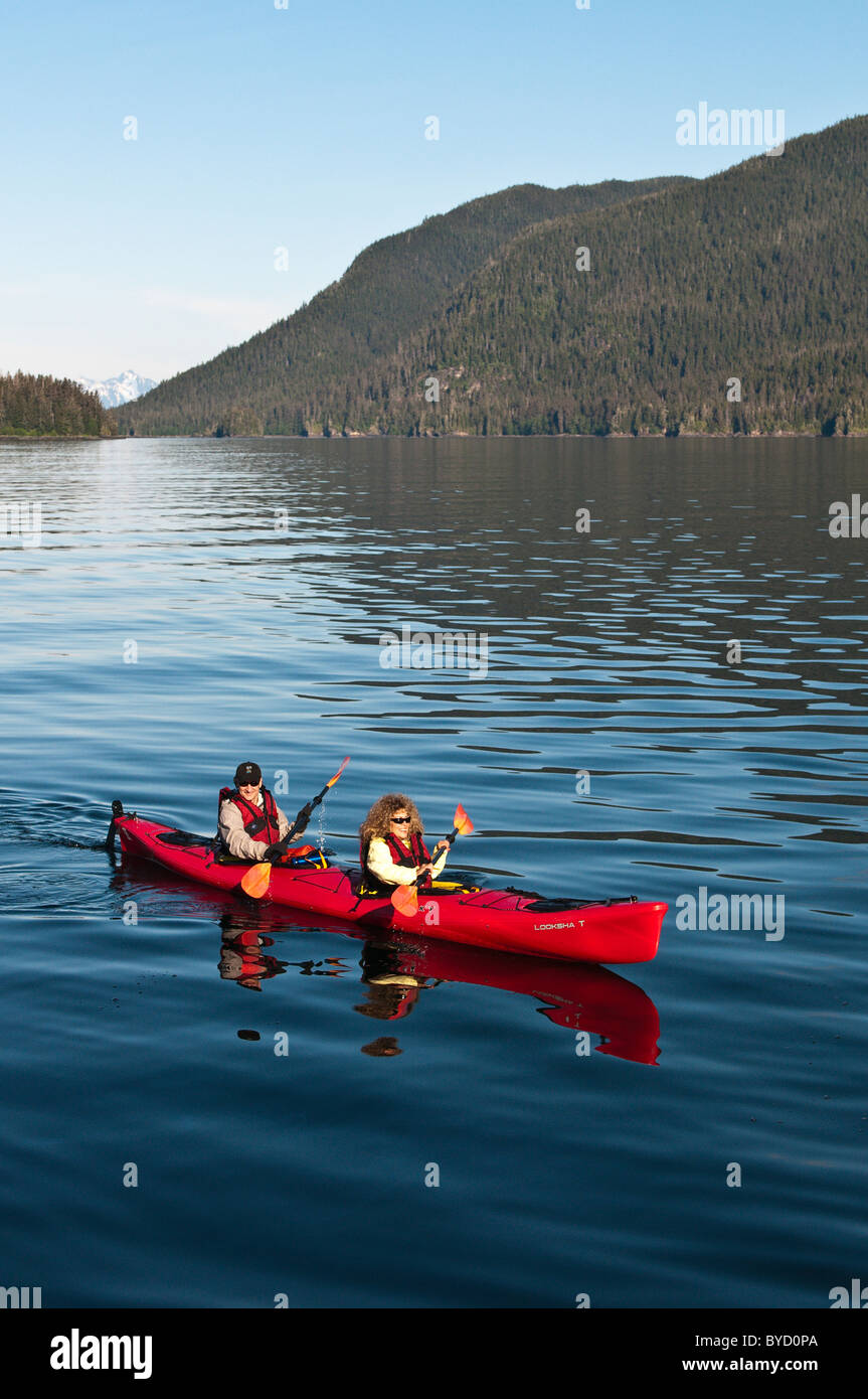 Alaska. Kayaking in Windham Bay in the Chuck River Wilderness Area ...