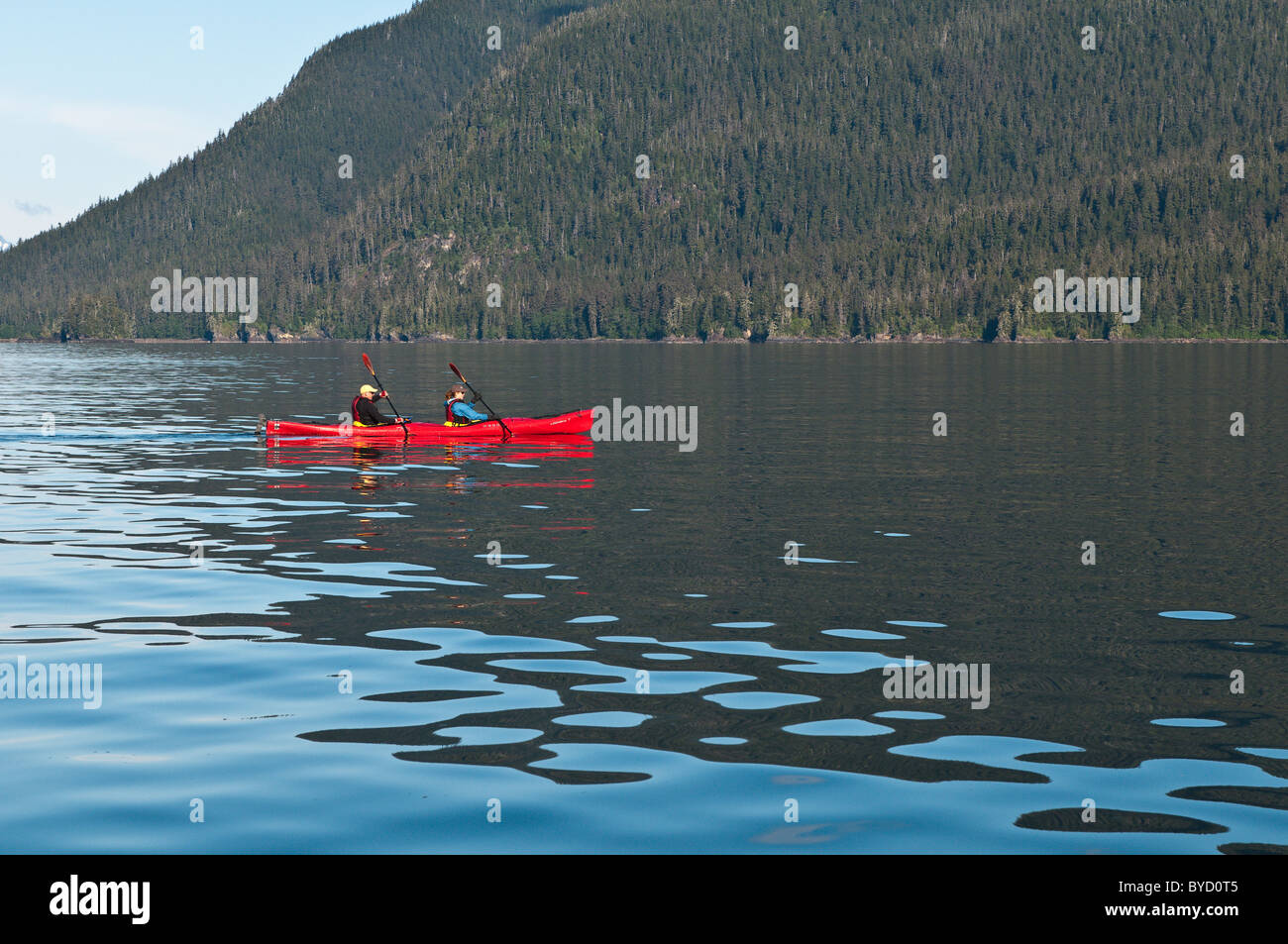 Alaska. Kayaking in Windham Bay in the Chuck River Wilderness Area ...