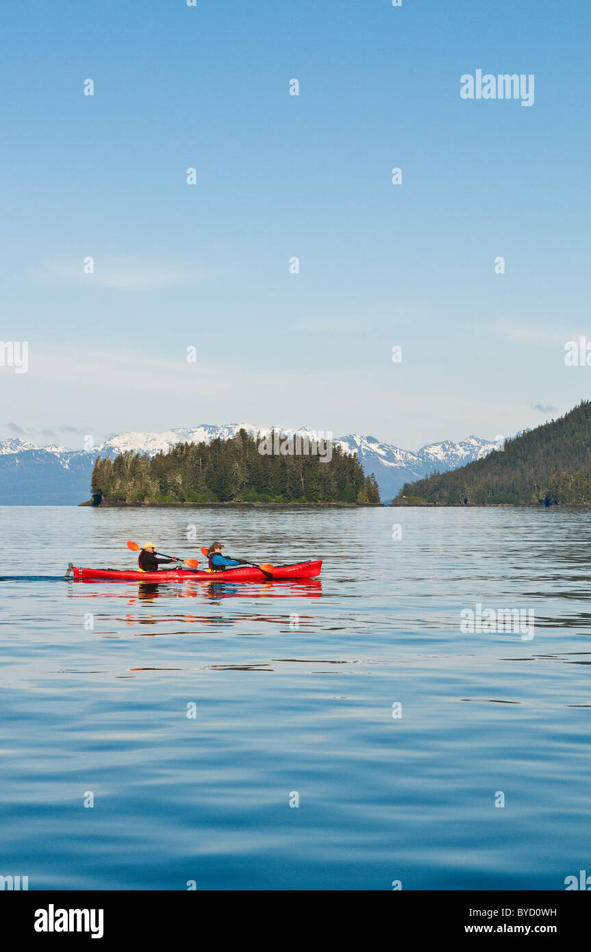 Alaska. Kayaking in Windham Bay in the Chuck River Wilderness Area ...